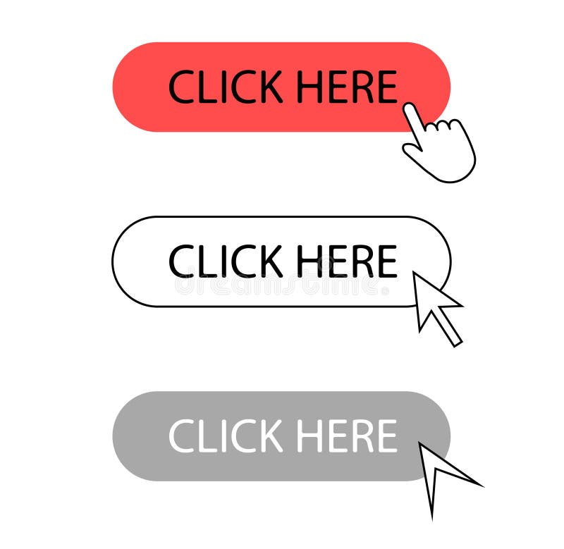 Click Here Buttons. a Set of Buttons To Click Stock Illustration ...
