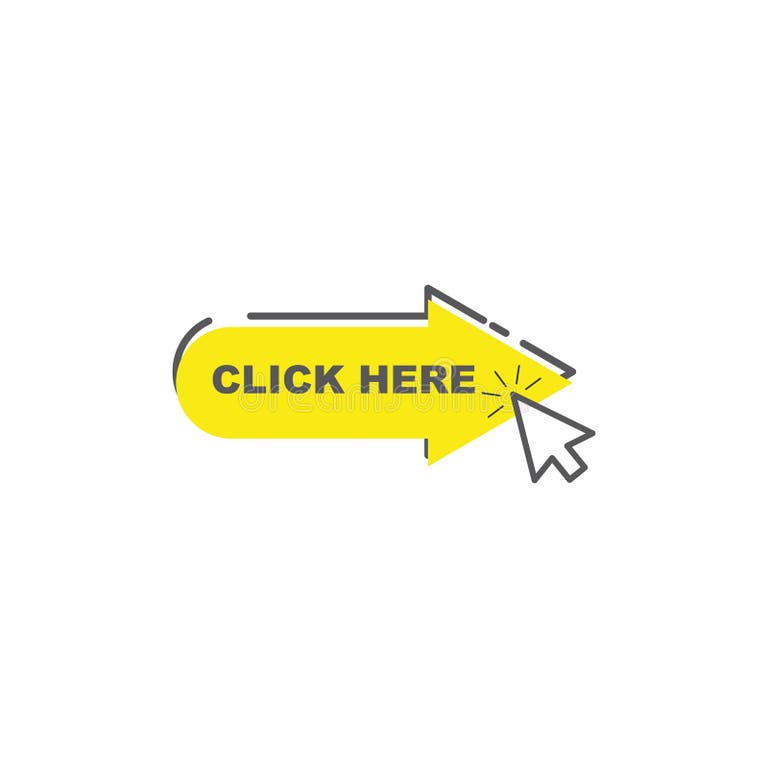 Click Here Cursor for Link Website Vector Illustration Stock Vector ...