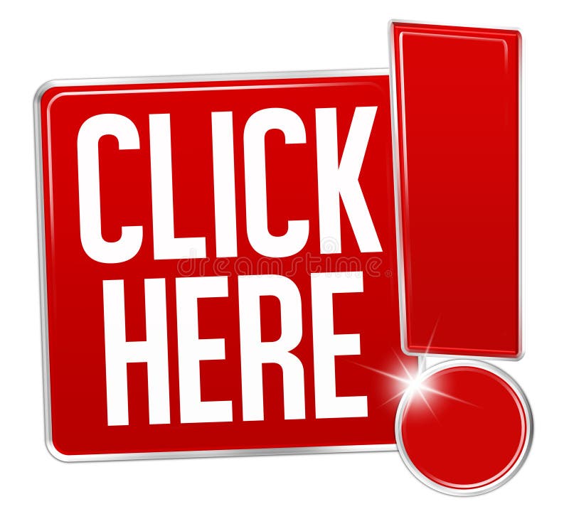Click Here Design stock illustration. Illustration of sale - 41596896