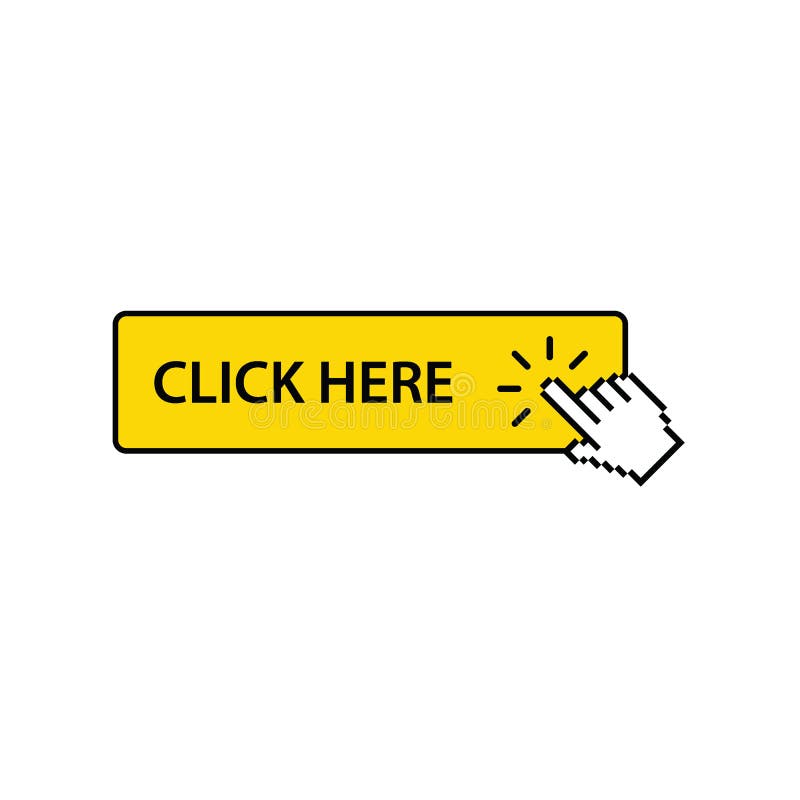 Click Here Icon. Clicking Button Stock Vector - Illustration of enter ...