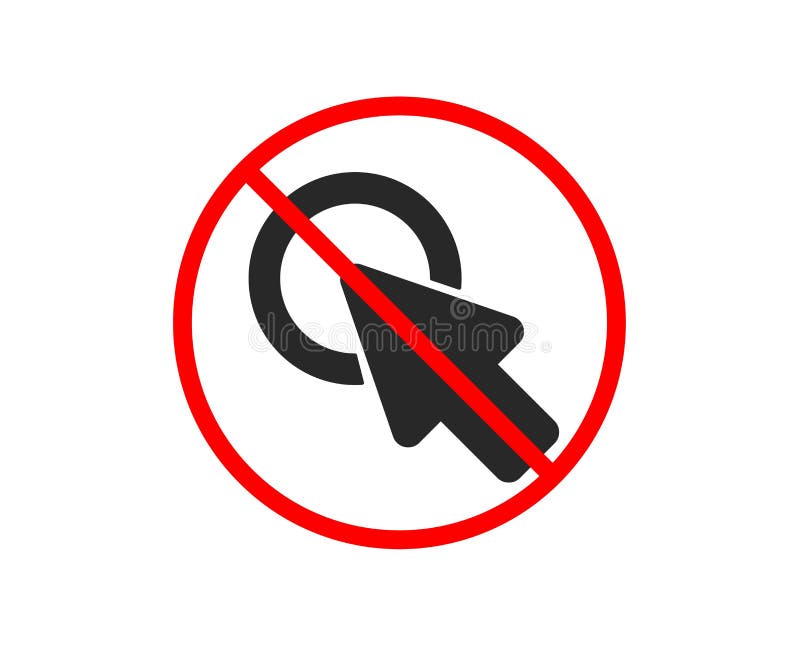 Click Here Icon. Push the Button Sign. Vector Stock Vector ...