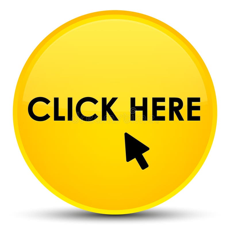 Click Yellow Button with Arrow Pointer Clicking. Click Here Icon ...