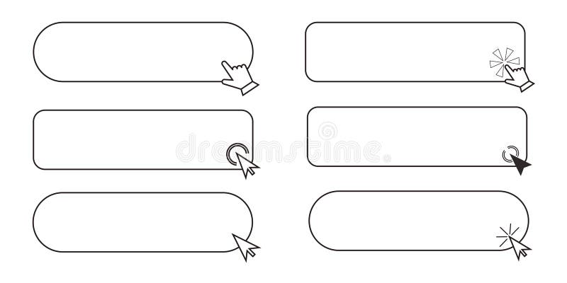 Frame Cursor. Arrow Pointer, Mouse Cursor. Banner Design. Computer Mouse. Vector Illustration ...