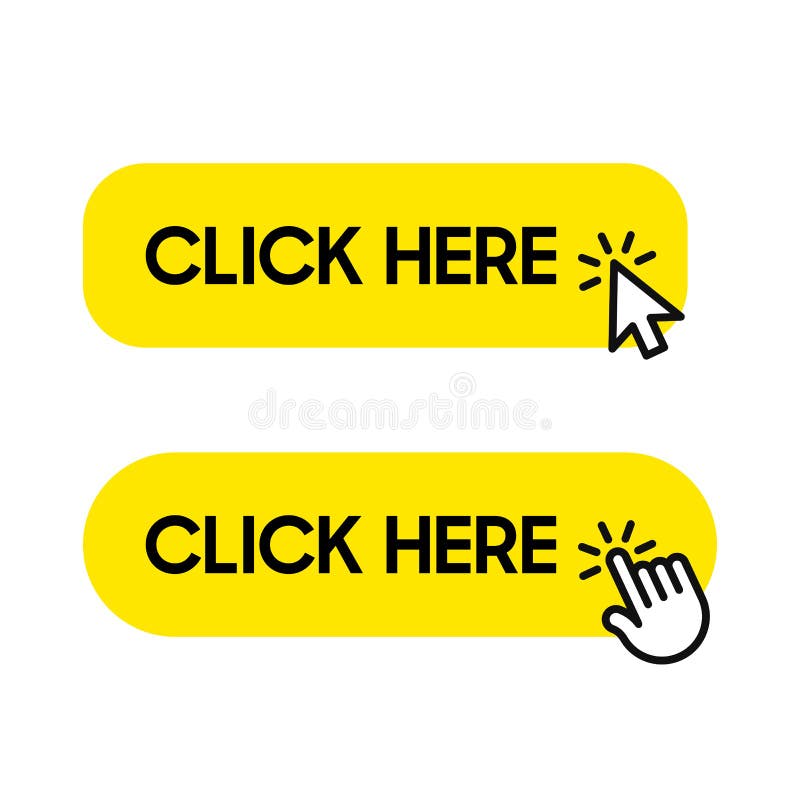 Click Here Pointer Mouse Cursor Computer Stock Vector - Illustration of ...