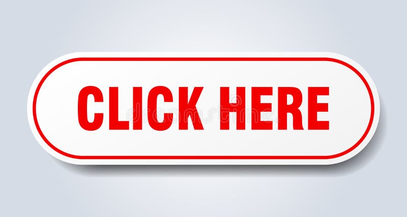 Click here sticker. stock vector. Illustration of label - 158772055