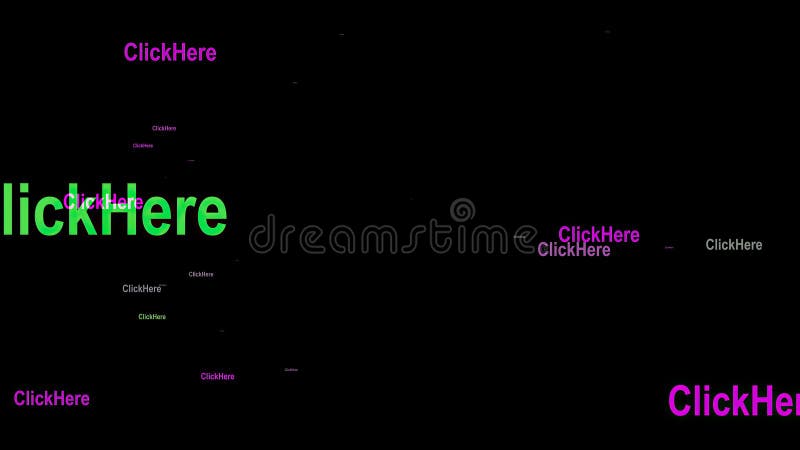 Click Here Text Against Black Background Stock Illustration ...
