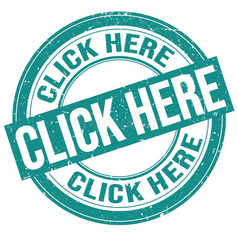 CLICK HERE Text Written on Blue Round Stamp Sign Stock Illustration ...