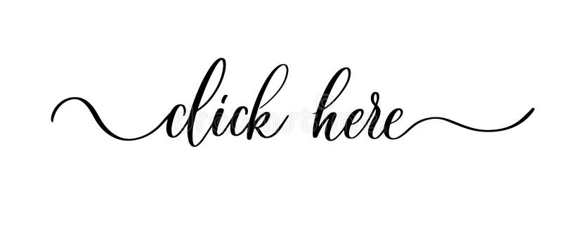 Click Here - Vector Brush Calligraphy Banner. Stock Vector ...