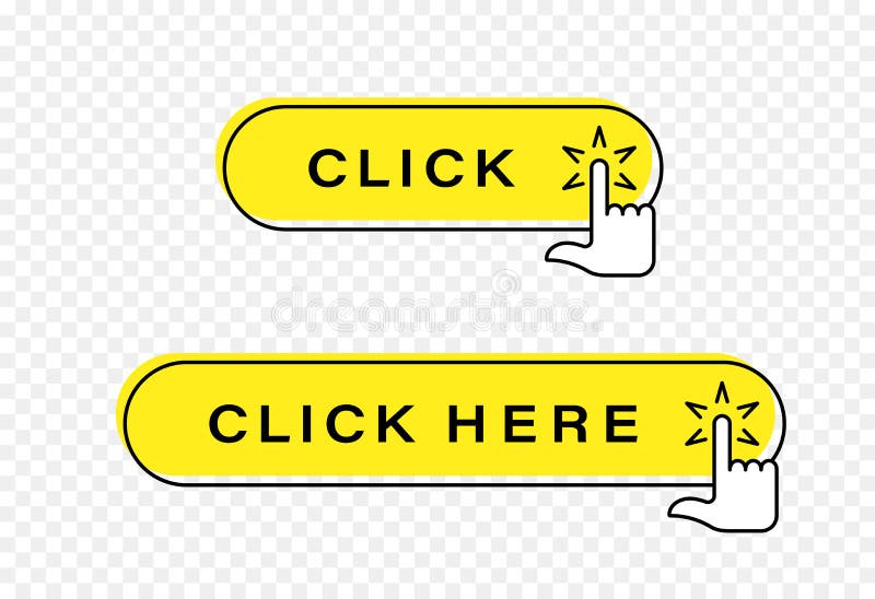 Click here 3 stock vector. Illustration of isolated - 177186502