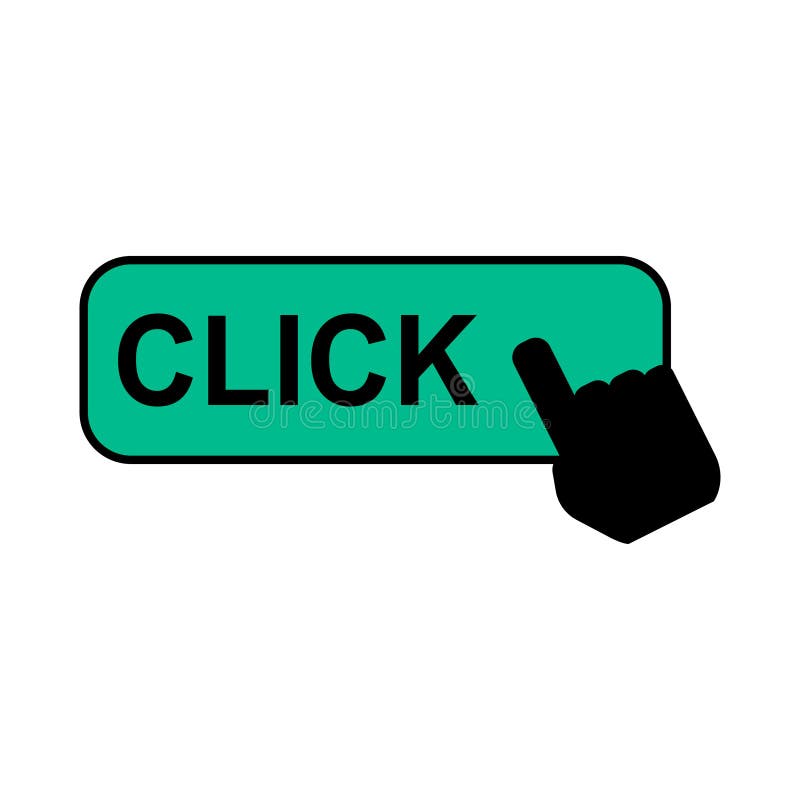 Click Here Web Button, Internet Flat Pointer Design, Press Link Vector ... Click Here Web Button, Internet Flat Pointer Design, Press Link Vector ...