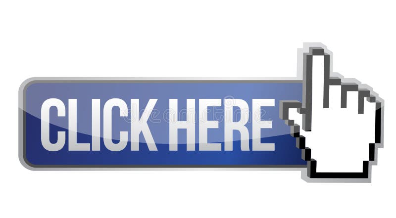 Click Here Web Download Icon Stock Illustration - Illustration of offer ...