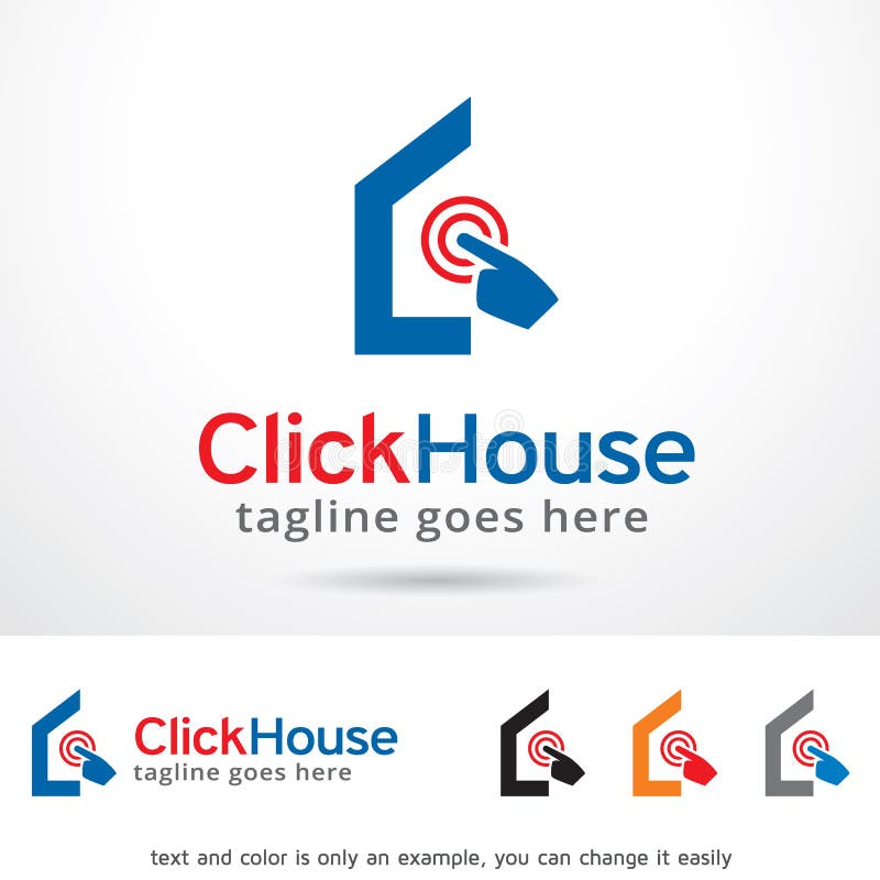 Click House Logo Template Design Vector Stock Vector - Illustration of ...