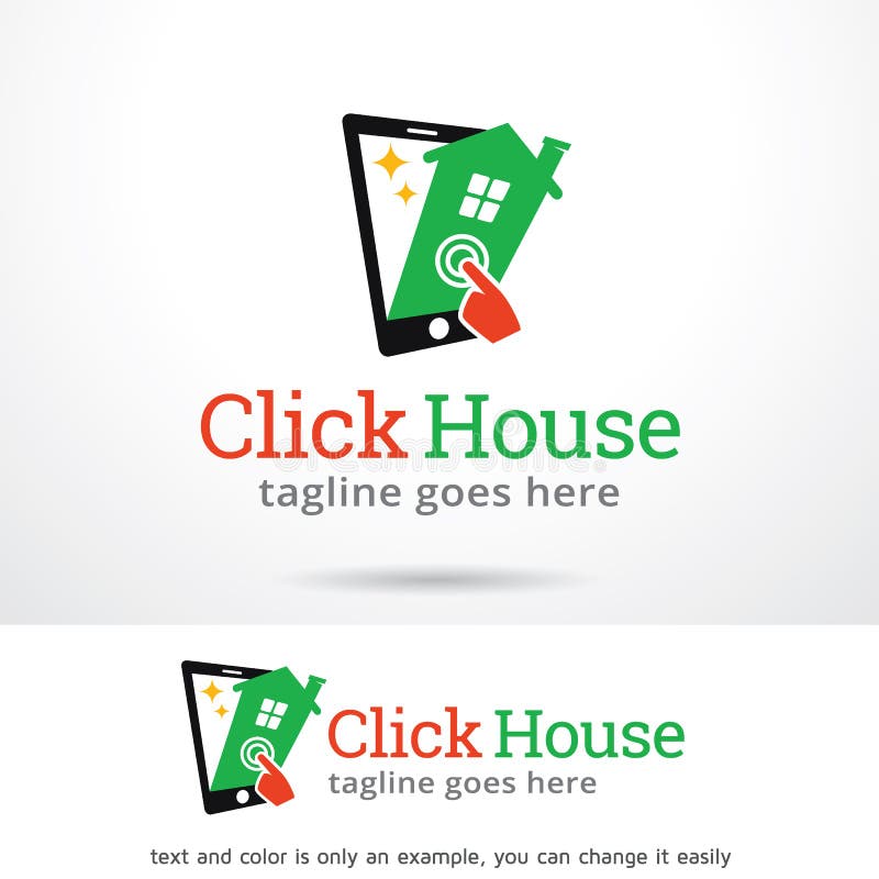 Click House Logo Template Design Vector Stock Vector - Illustration of ...