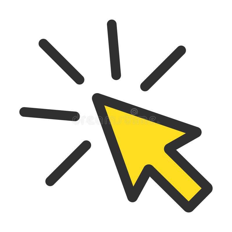 Click Icon Arrow Mouse, Web Button Cursor. Digital Design Vector ...