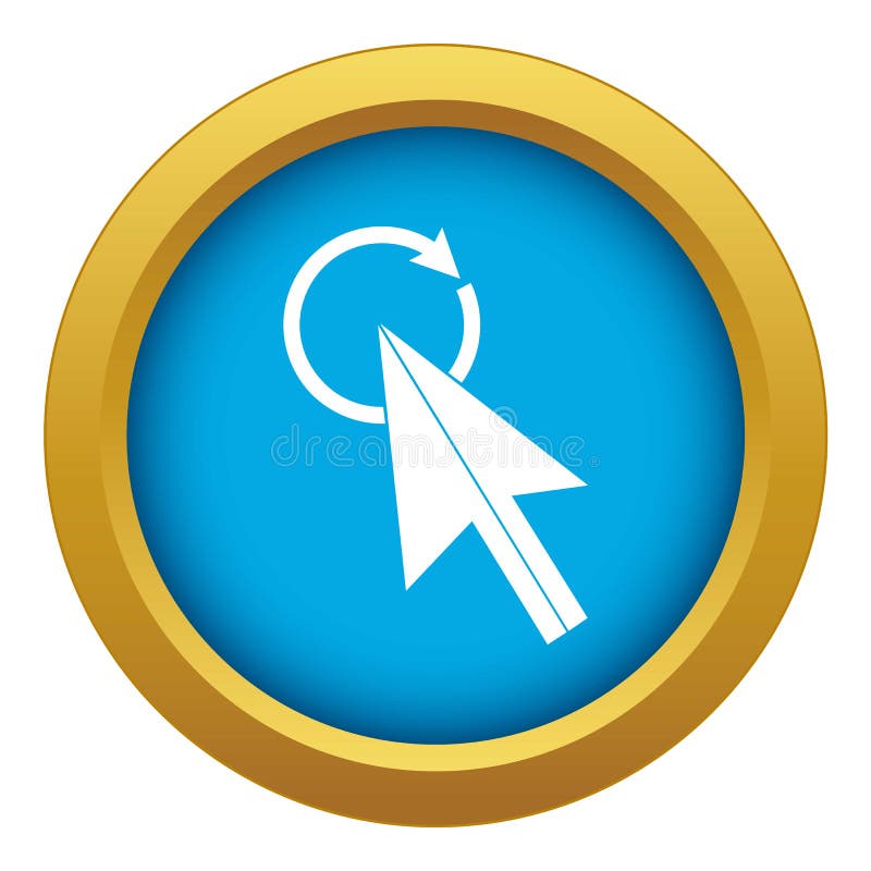 Click Icon Blue Vector Isolated Stock Vector - Illustration of element ...
