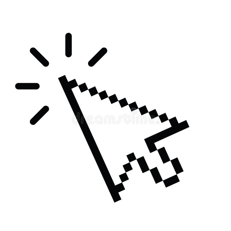 Click Icon. Cursor Symbol Icon Stock Vector - Illustration of ...