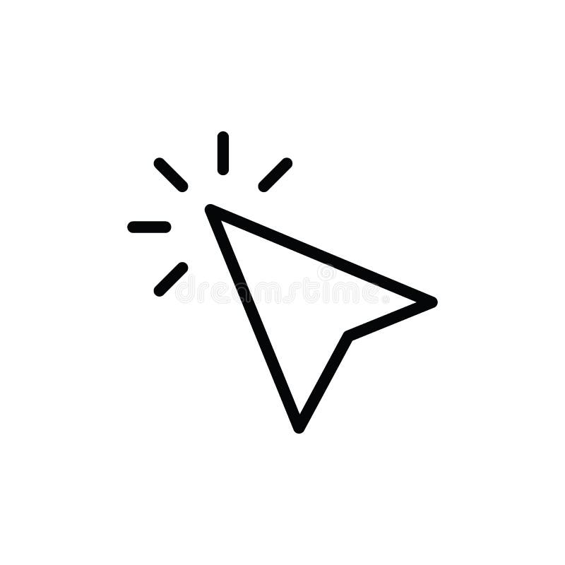 Click Icon. Cursor Symbol Icon Stock Vector - Illustration of click ...