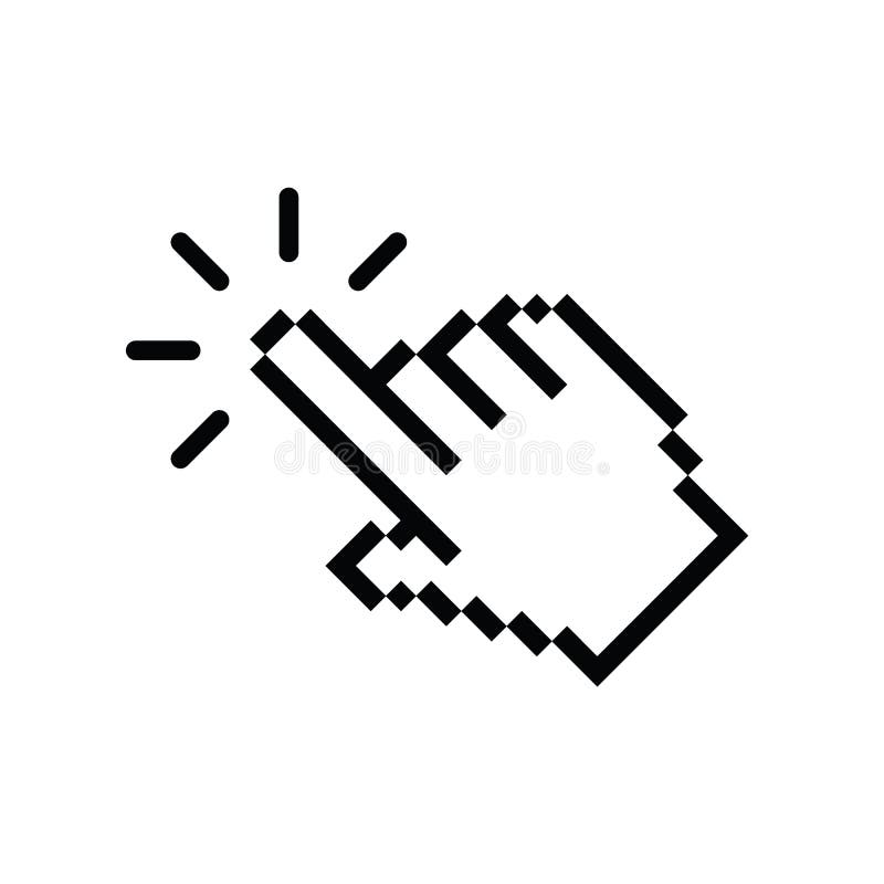 Click Icon. Cursor Symbol Icon Stock Vector - Illustration of arrow ...