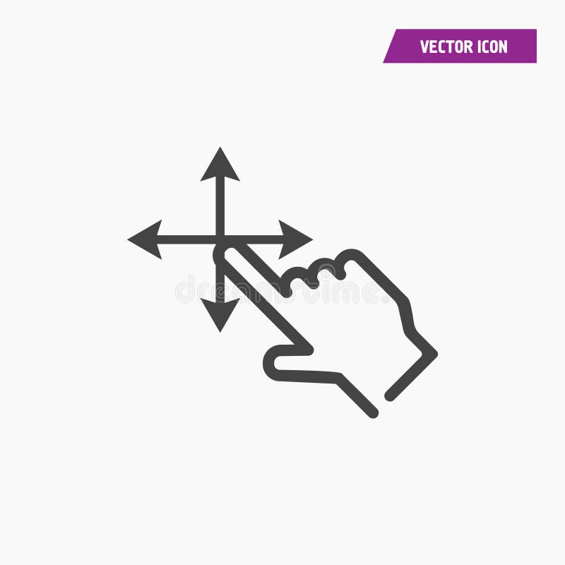 Click Bar and Finger Vector Web Button Icon Template Stock Vector ...