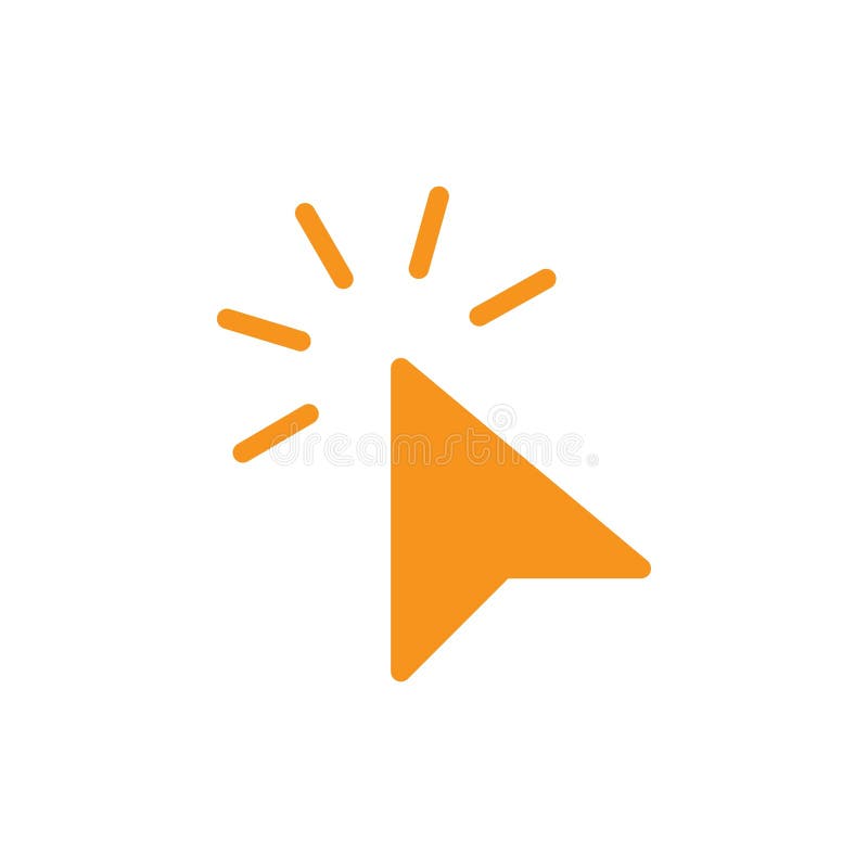 Click Icon Outline Vector for Web Ui Stock Vector - Illustration of ...