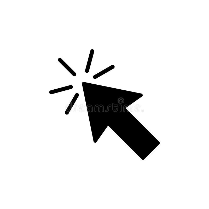 Click Icon . Cursor Icon Vector. Pointer Sign Stock Vector ...