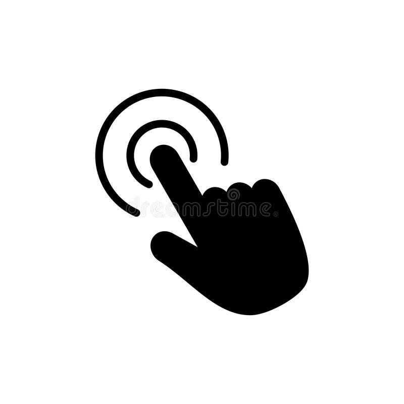 Click Icon . Cursor Icon Vector. Pointer Sign Stock Vector ...