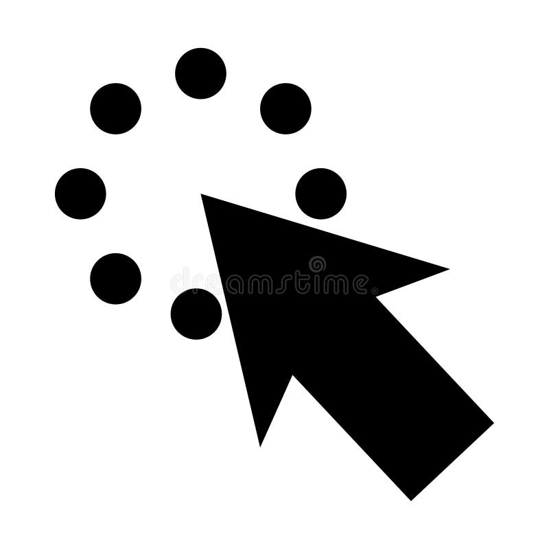 Click Icon Vector, Cursor Symbol Illustration. Stock Vector ...