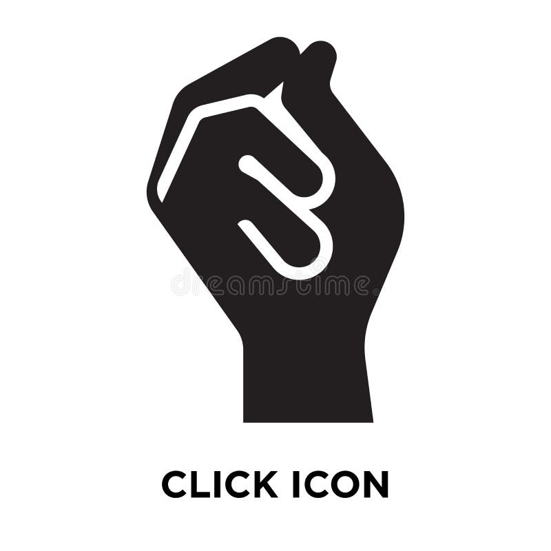 Click Concept Vector Linear Icon Isolated on Transparent Background ...