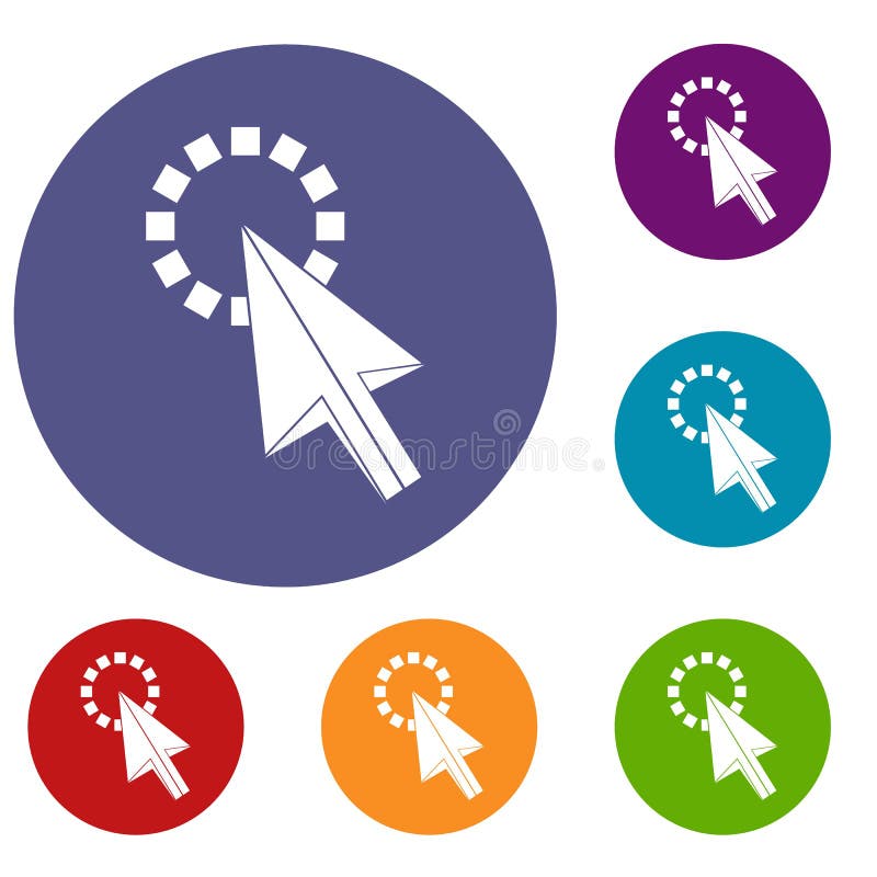 Click icons set stock vector. Illustration of cyberspace - 95681044