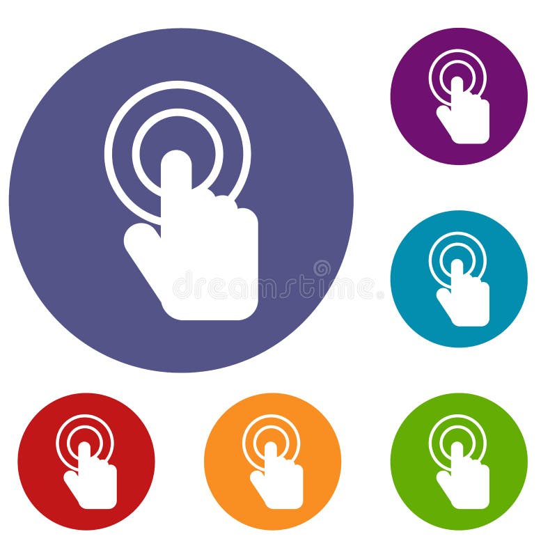 Click icons set stock vector. Illustration of blog, mouse - 95681207