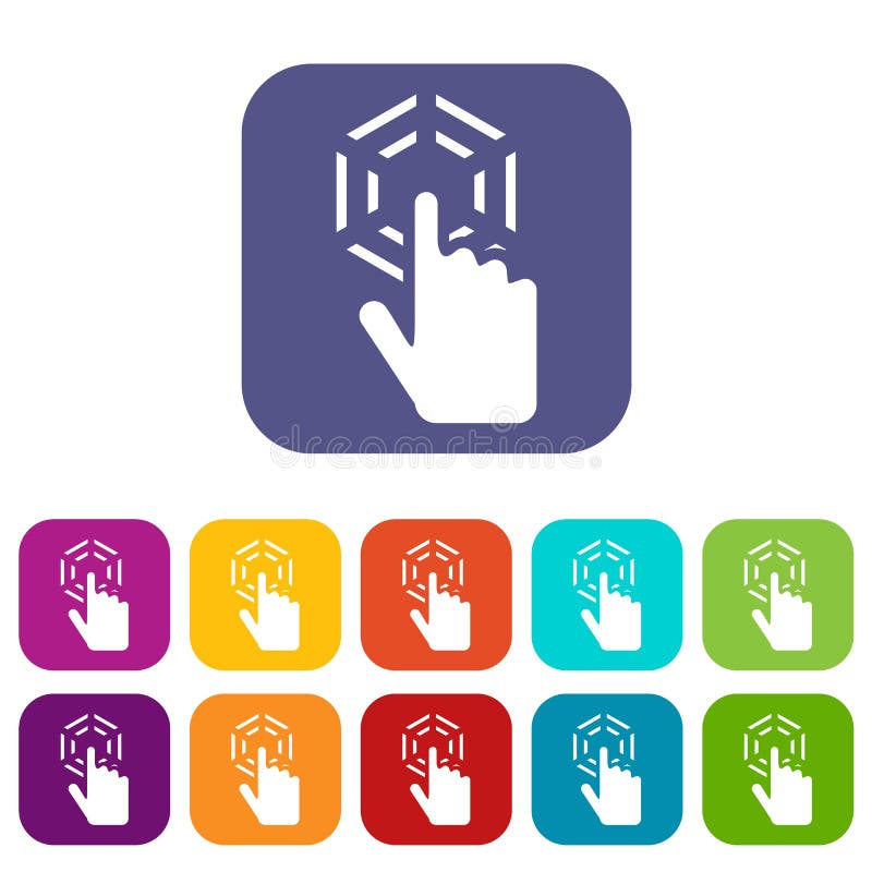 Click icons set stock vector. Illustration of collection - 96294903