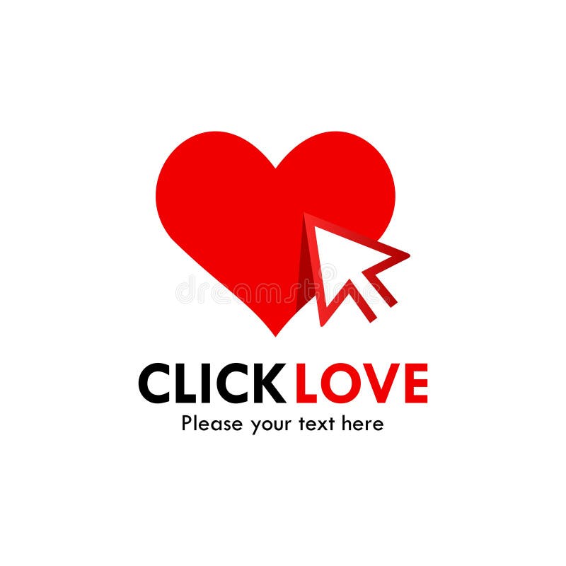 Click love logo stock vector. Illustration of number - 264179489