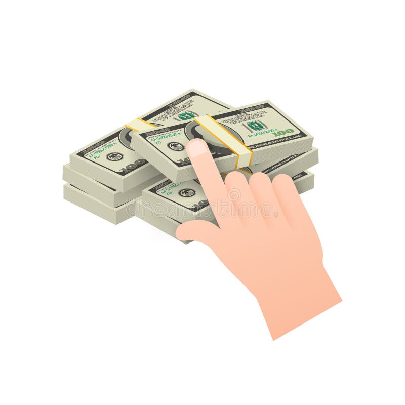 Click on Money. Pay Per Click. Money Making. Vector Stock Illustration ...