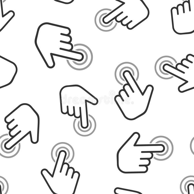 Click Mouse Icon in Transparent Style. Pointer Vector Illustration on ...