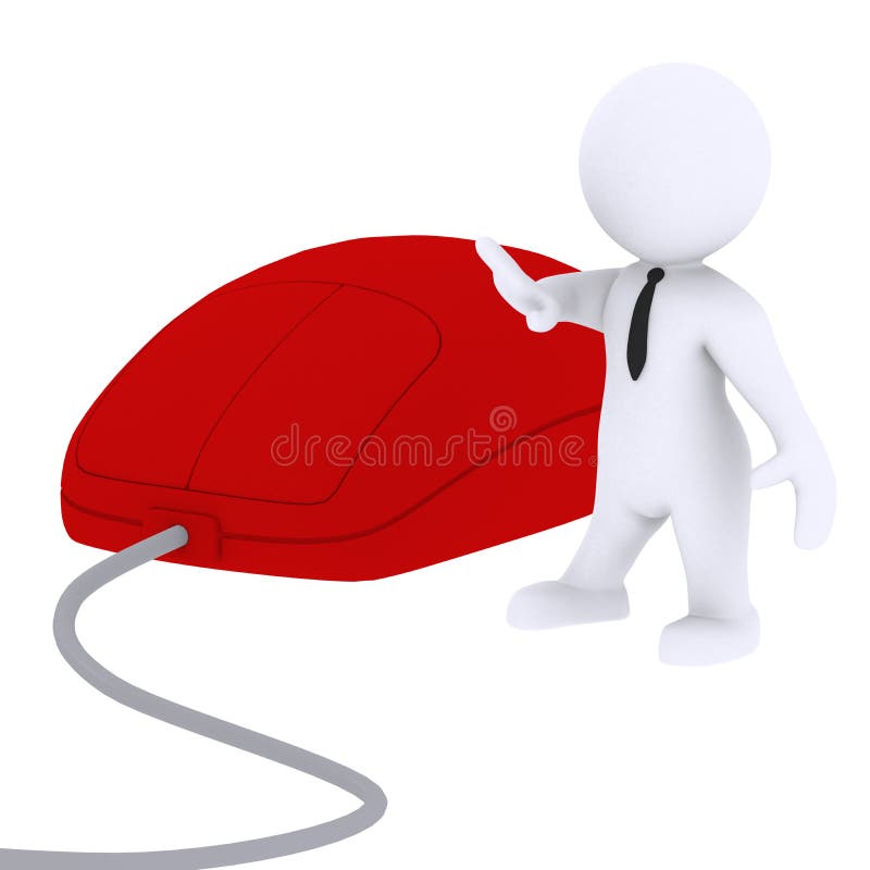 Click the mouse stock illustration. Illustration of business - 37915987