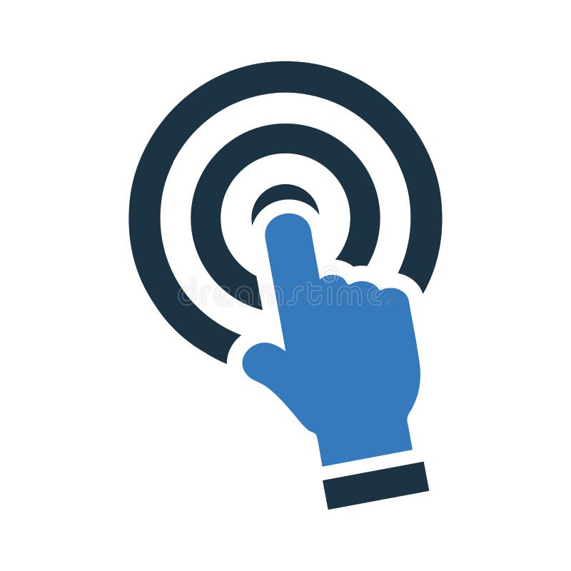 Click, Mouse, Pointer Icon. Simple Flat Design Concept Stock Vector ...