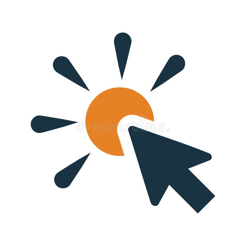 Click, Mouse, Pointer Icon. Simple Vector Sketch Stock Illustration ...