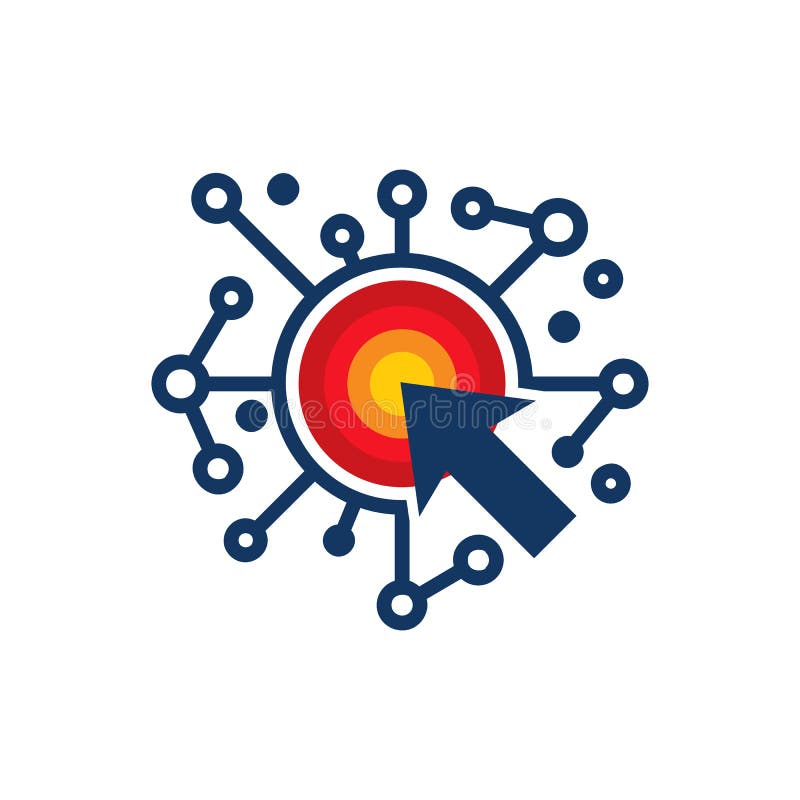 Click Network Logo Icon Design Stock Vector - Illustration of logotype ...