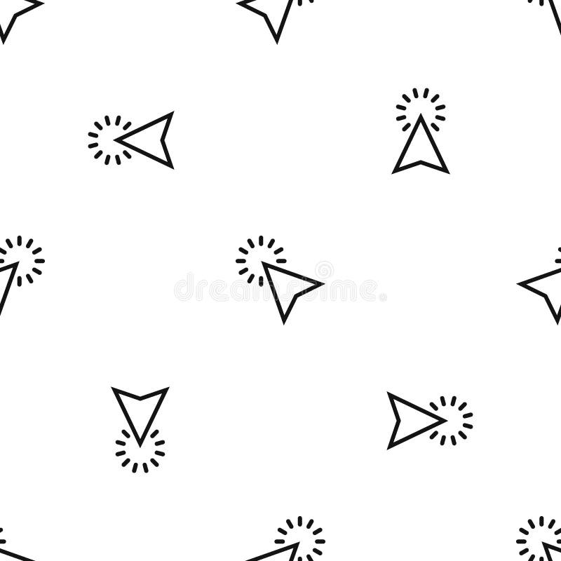 Click Pattern Seamless Black Stock Vector - Illustration of choice ...