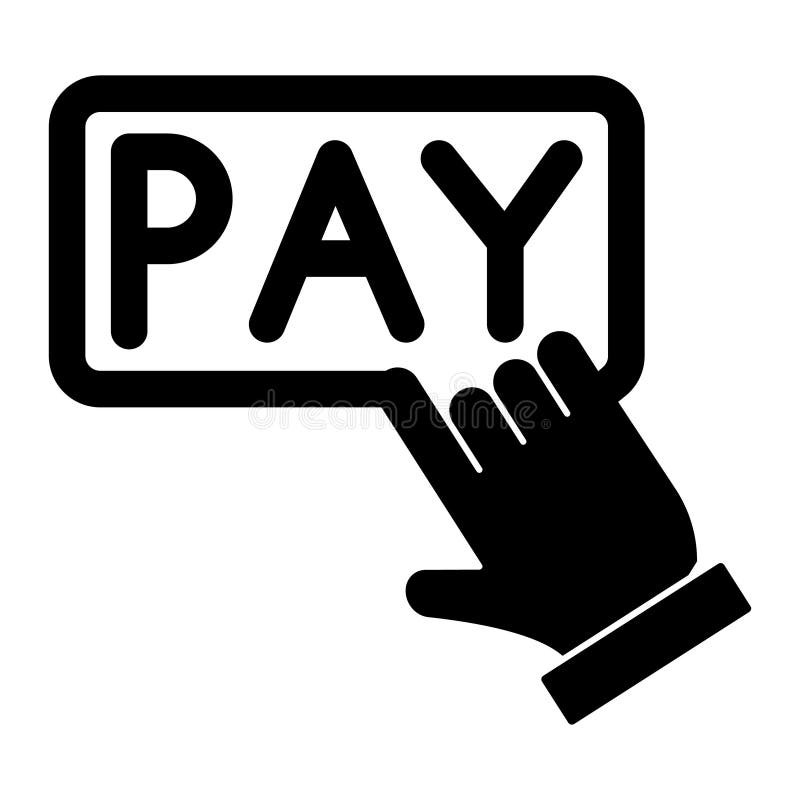 Click Pay Isolated Vector Icon Which Can Easily Modify or Edit Stock ...