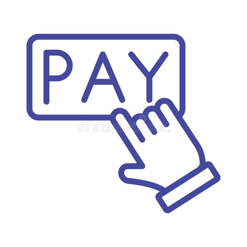 Click Pay Isolated Vector Icon Which Can Easily Modify or Edit Stock ...