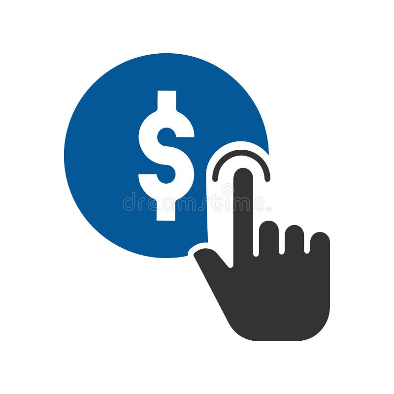 Click, Pay, Online, Payment, Ppc Icon. Vector Illustration Stock Vector ...