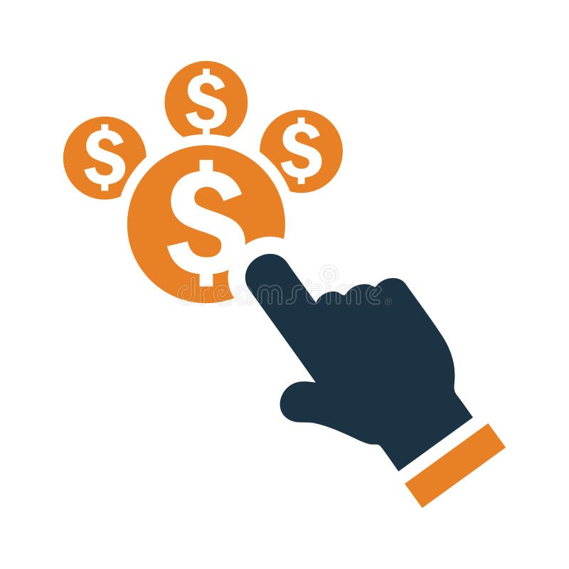 Click, Pay, Per Icon. Simple Vector Design Stock Vector - Illustration ...