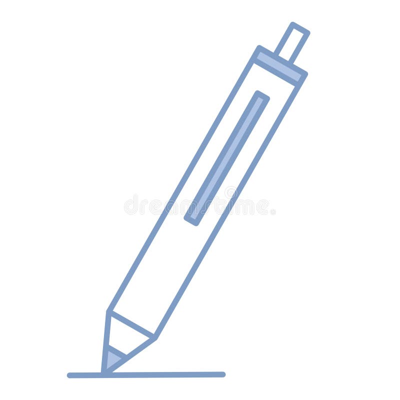 Click Pen Writing Icon. Vector Stock Vector - Illustration of vector ...