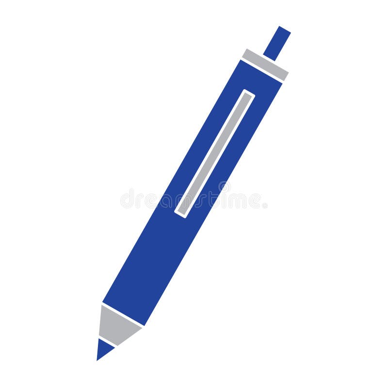 Click Pen Writing Icon. Vector Stock Vector - Illustration of tool ...