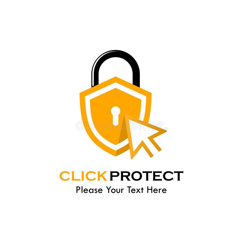 Click protect logo stock vector. Illustration of click - 264179486