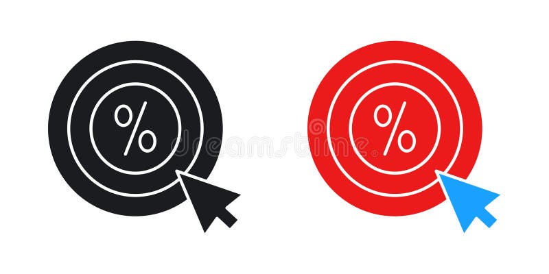 Click through Rate Icon Vector Stock Vector - Illustration of call ...