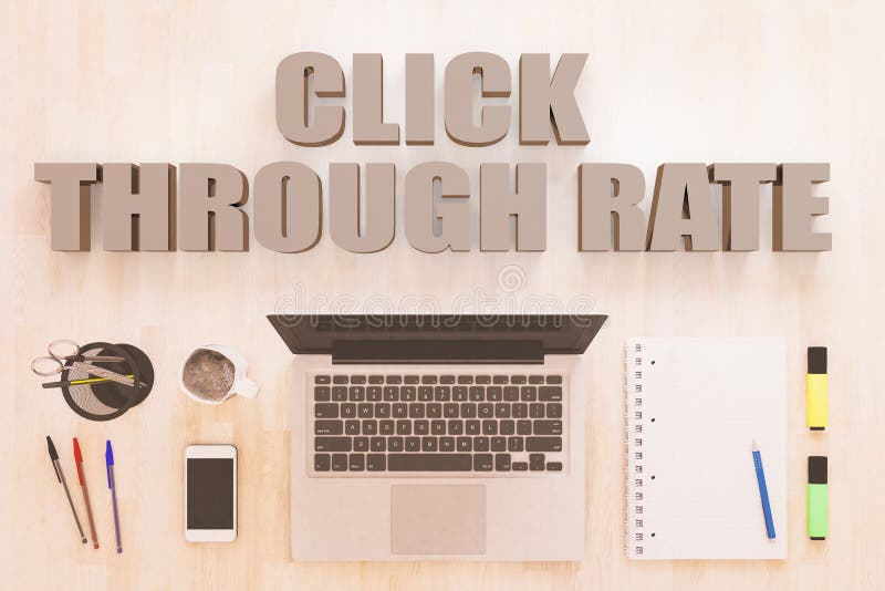 Click through Rate stock illustration. Illustration of internet - 139707811