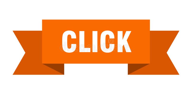Click ribbon. stock vector. Illustration of price, flat - 154052619
