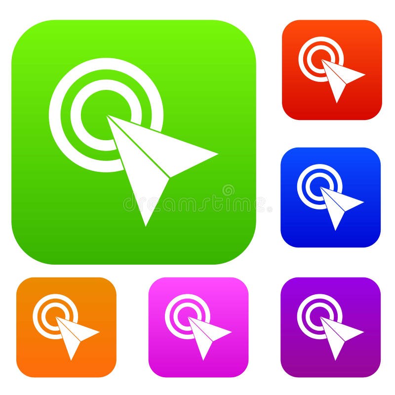 Click set collection stock vector. Illustration of internet - 97767560